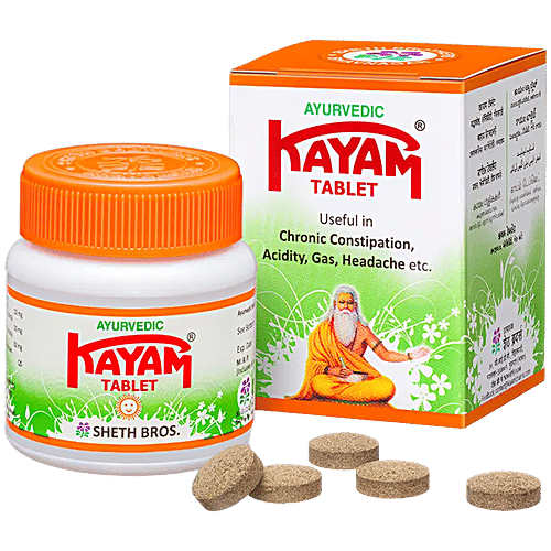 Buy Kayam Ayurvedic Tablet - Eases Constipation, Acidity, Gas ...