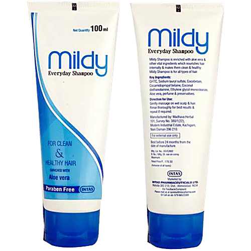 Buy Mildy Shampoo With Aloe Vera For Healthy Hair, Paraben Free, Hair ...