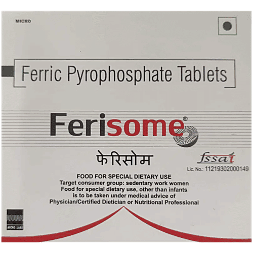 Buy Ferisome Ferric Pyrophosphate Tablet - Mineral Support, Helps ...