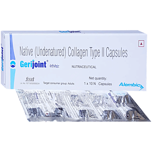 Buy Gerijoint Capsule With Native Undenatured Collagen Type II For Bone ...