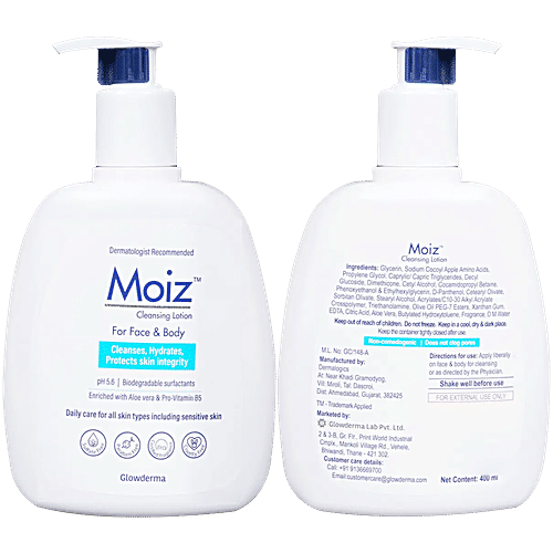 Buy Moiz Cleansing Face & Body Lotion - Paraben & Sulphate Free Online ...