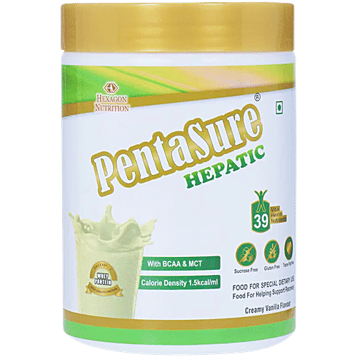 Buy Pentasure Hepatic With Whey Protein, BCAA & MCT Powder - Creamy ...