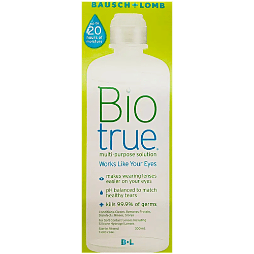 Buy Bio True Multi-Purpose Lens Solution Online at Best Price of Rs 600 ...