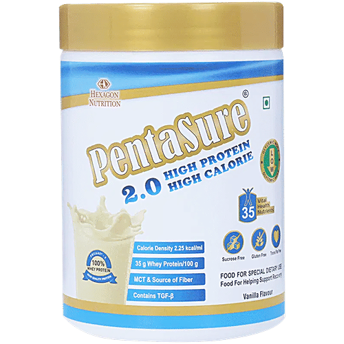 Buy Pentasure 2.0 High Whey Protein Powder With MCT - Vanilla Online at ...