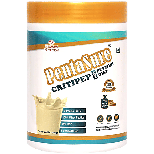 Buy Pentasure Critipep 100% Whey Peptide - Gluten Free, Flavour Powder ...