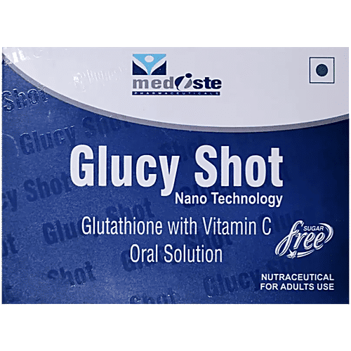 Buy Glucy Shot Glutathione With Vitamin C Oral Solution Sugar Free Online at Best Price of Rs ...