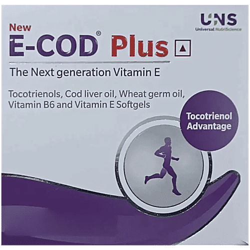 Buy E-Cod Plus, Next Generation Vitamin E Supplement Softgels For ...