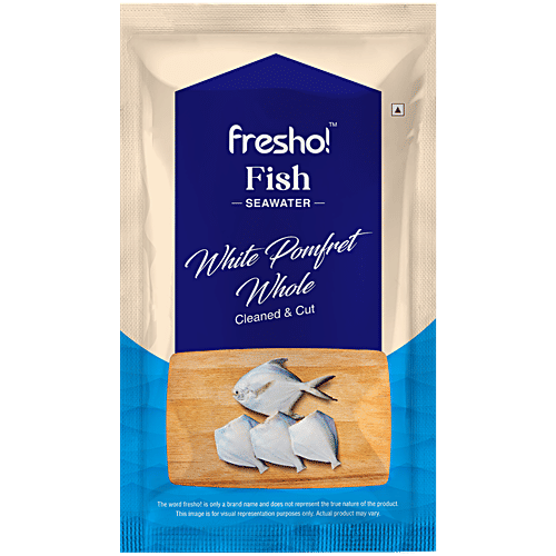 Buy fresho! White Pomfret Fish Medium - Whole Cleaned, 4 To 6 pcs ...