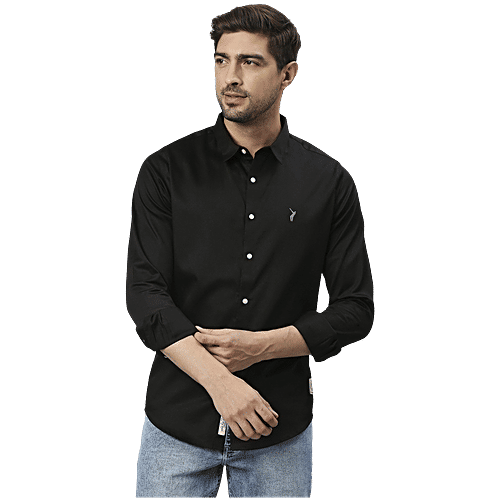 Buy Thomas Scott Black Slim Fit Shirt Online at Best Price of Rs 2500 ...