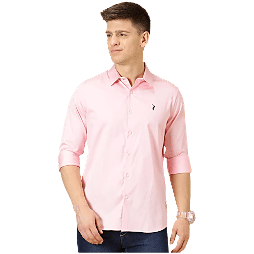 Buy Thomas Scott Peach Slim Fit Shirt Online at Best Price of Rs 2659 ...