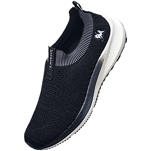 Buy Neeman's Men's Grip Fit Black Walking Shoes Online at Best Price of ...