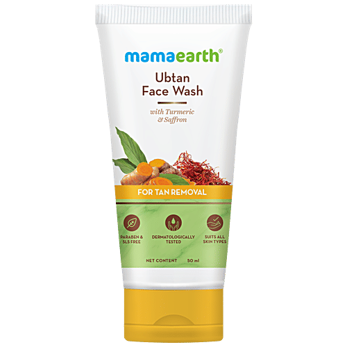 Buy Mamaearth Ubtan Face Wash With Turmeric & Saffron Online at Best Price of Rs 125 - bigbasket