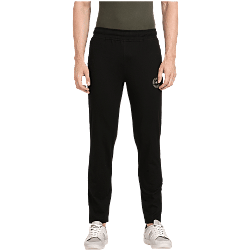 Buy Pepe Jeans Black Comfort Fit Track Pants Online at Best Price of Rs ...