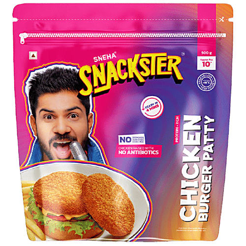Buy Sneha Snackster Chicken Burger Patty Online at Best Price of Rs 240 ...