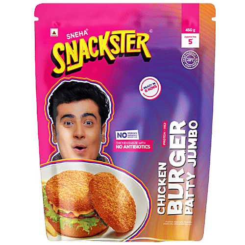 Buy Sneha Snackster Chicken Burger Patty Jumbo Online at Best Price of ...
