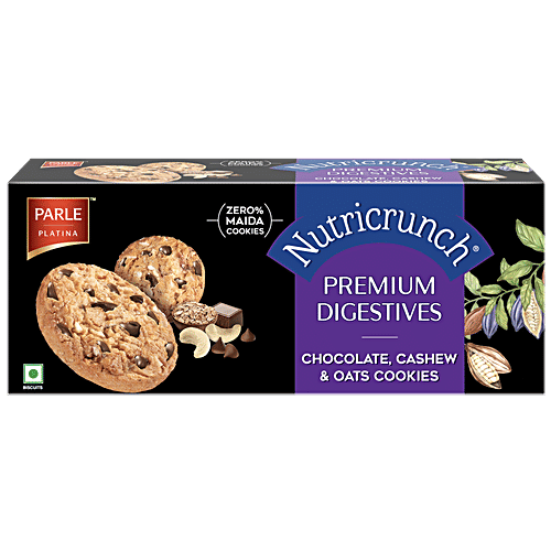 Buy Parle Nutricrunch Premium Digestive - Chocolate, Cashew & Oat ...