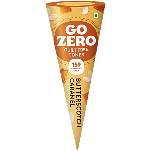 Buy Go Zero Butterscotch Caramel Guilt Free Ice Cream Cone Online at ...