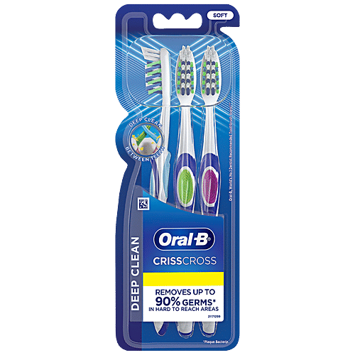 Buy Oral-B Criss Cross Soft Deep Clean Toothbrush Online at Best Price ...