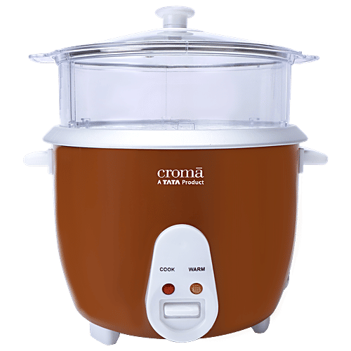 Buy Croma 1.8 Litre Electric Rice Cooker & Steamer with Keep Warm ...