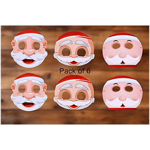 Buy Pearlfiesta Funny Santa Face Mask For Christmas Celebration Online ...