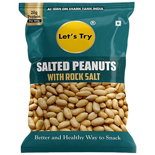 Buy Let's Try Salted Peanuts With Rock Salt Online at Best Price of Rs ...