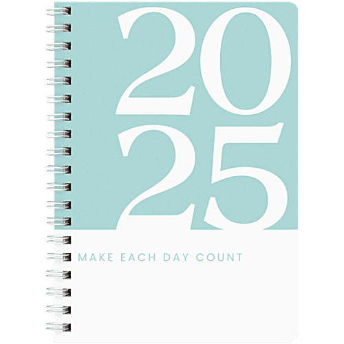 Buy Papboo A5 2025 Hardcover Wiro Diary With Calendar: 80 GSM Paper ...