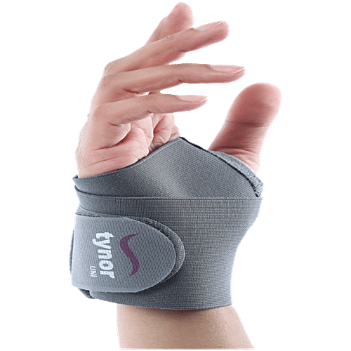 Buy Tynor Wrist Brace With Thumb - Grey, Universal Size Online at Best ...