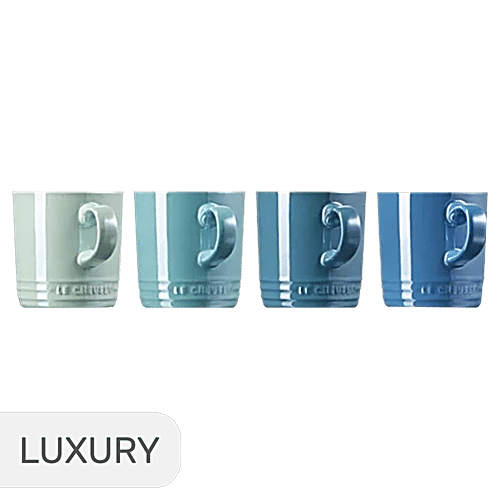 Buy Le Creuset Multi Medium Stoneware Pearl Mug Set Online at Best ...