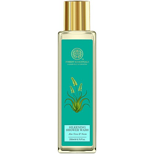 Buy Forest Essential Aloe Vera & Neem Silkening Shower Wash Online at ...