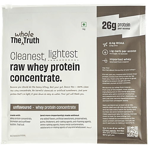 Buy The Whole Truth Unflavoured Raw Whey Protein Concentrate Online at ...