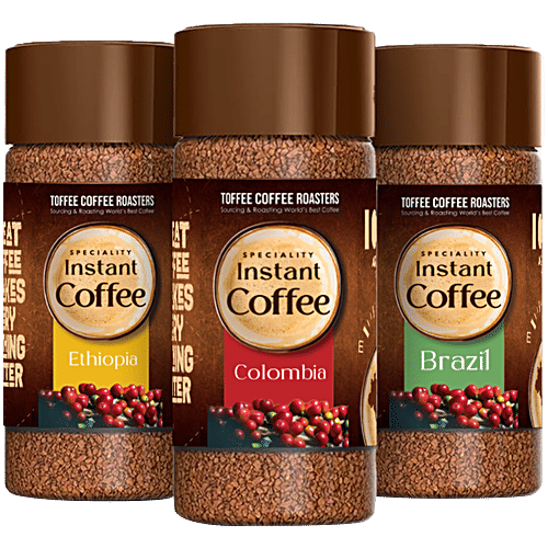 Buy Toffee Coffee Roasters Assorted Speciality Instant Coffee - Brazil ...