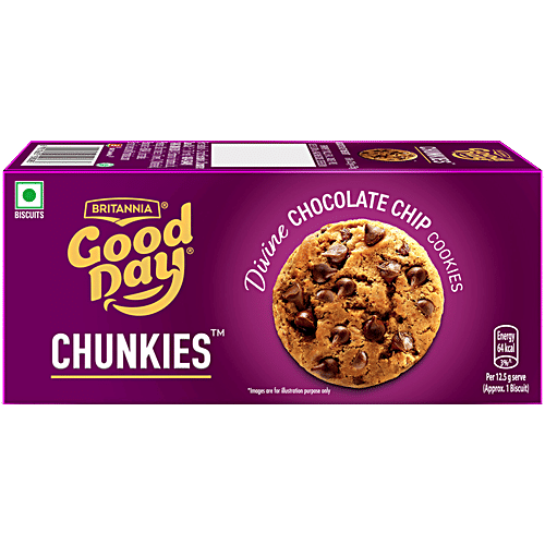 Buy Britannia Good Day Chunkies Chocolate Chip Cookies Online at Best ...