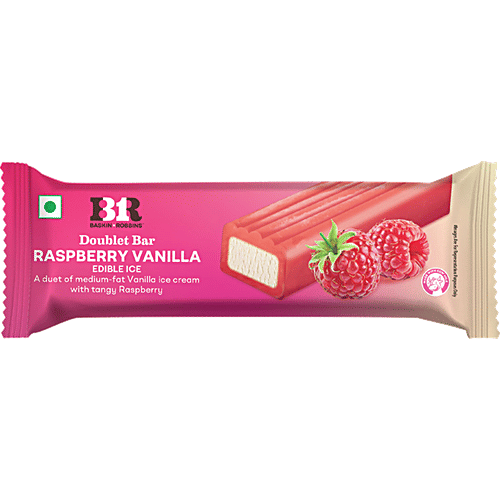 Buy Baskin Robbins Raspberry Vanilla Doublet Bar Stickless Ice Cream ...