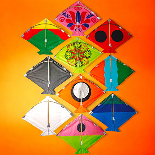 Buy House of Festivals Paper Kites - Assorted, Multicolour, 48 x 48 cm ...