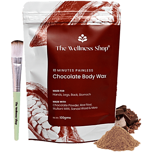 Buy The Wellness Shop 10 Minutes Painless Chocolate Body Wax Online at ...