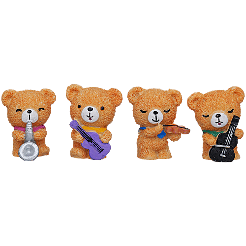Buy eCraftIndia Cute Teddy Bears Playing Musical Instruments Showpiece ...