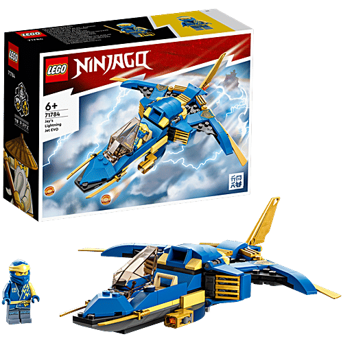 Buy LEGO Ninjago Jay’s Lightning Jet EVO 71784 Building Toy Set - 146 ...