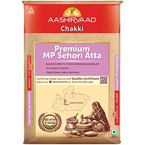 Buy Aashirvaad Chakki Premium MP Sehori Atta Online at Best Price of Rs 450 - bigbasket