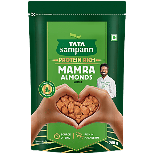 Buy Tata Sampann Protein Rich Mamra Almonds - Whole Online at Best ...
