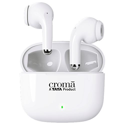 Buy Croma IN 101 TWS Earbuds With Passive Noise Cancellation (IPX4 Water Resistant, 28 Hours ...