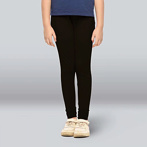 Buy Lyra Kids Black Skinny Fit Legging Online at Best Price of Rs 399 ...