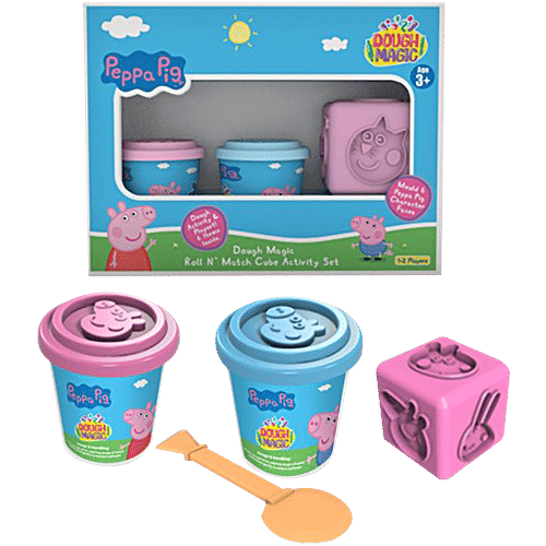 Buy Dough Magic Peppa Pig Roll N' Match Cube Activity Set Online at ...