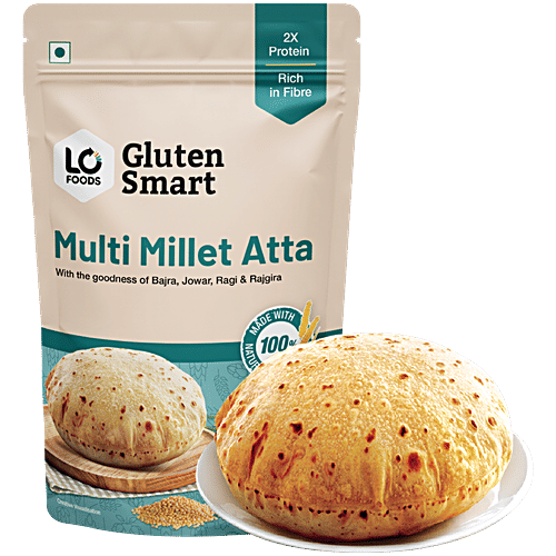 Buy Lo Foods Gluten Smart Multi Millet Atta Online at Best Price of Rs ...