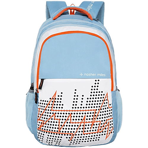 Buy Nasher Miles Pulse Backpack For Men & Women - 3 compartments, Blue & White Online at Best ...