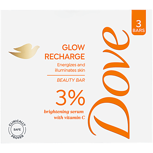 Buy Dove Glow Recharge Beauty Bar - 3% Brightening Serum With Vitamin C ...