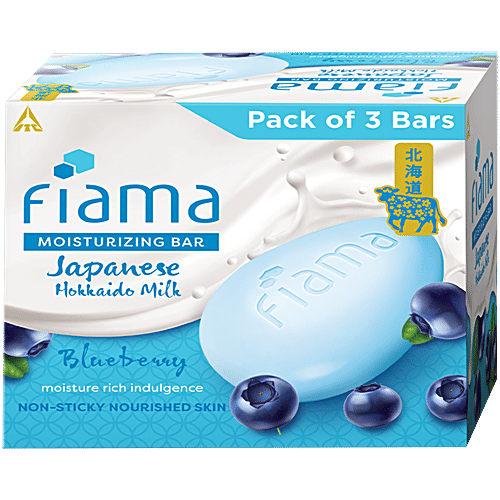 Buy Fiama Japanese Hokkaido Milk & Blueberry Moisturising Soap Bars ...