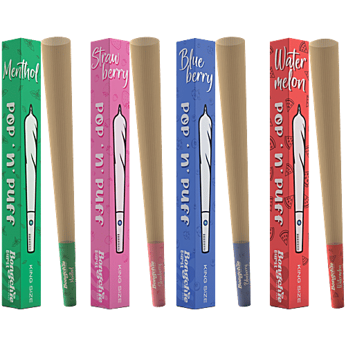 Buy Bongchie Burst Pop 'N' Puff King Size Cones - Assorted Flavours ...