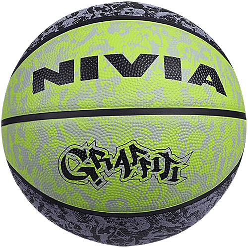 Buy Nivia Graffiti Basketball - Black & Green Online at Best Price of ...