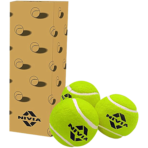 Buy Nivia Cricket Tennis Ball - Light Weight, Yellow Online at Best ...