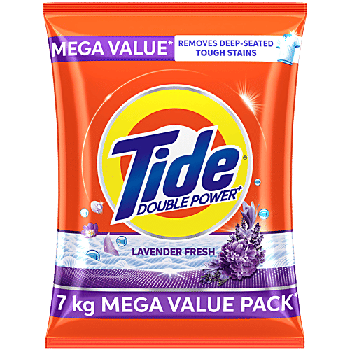Buy Tide Double Power Lavender Fresh Laundry Detergent Powder Online at ...